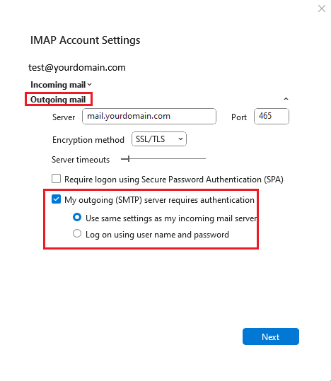 開啟Microsoft Outlook 的SMTP 驗證 Enable SMTP Authentication in Microsoft ...